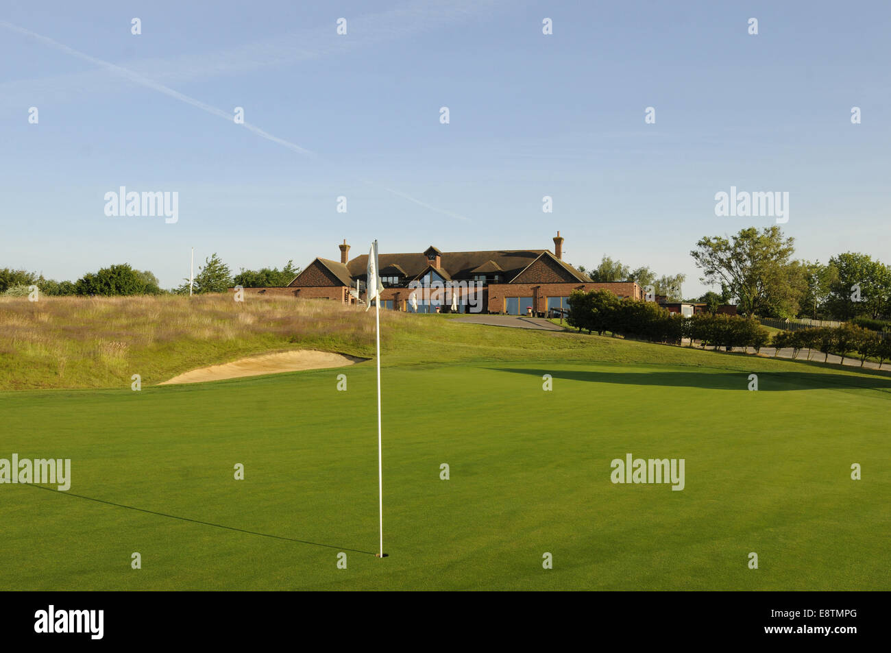 View of the 12th Green and the Clubhouse Windlesham Golf Club Bagshot ...
