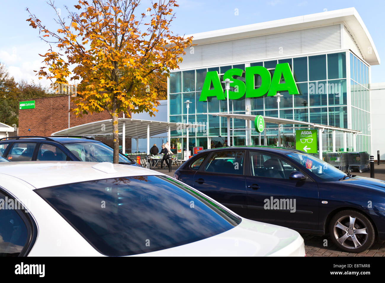 Asda exterior from carpark Stock Photo - Alamy