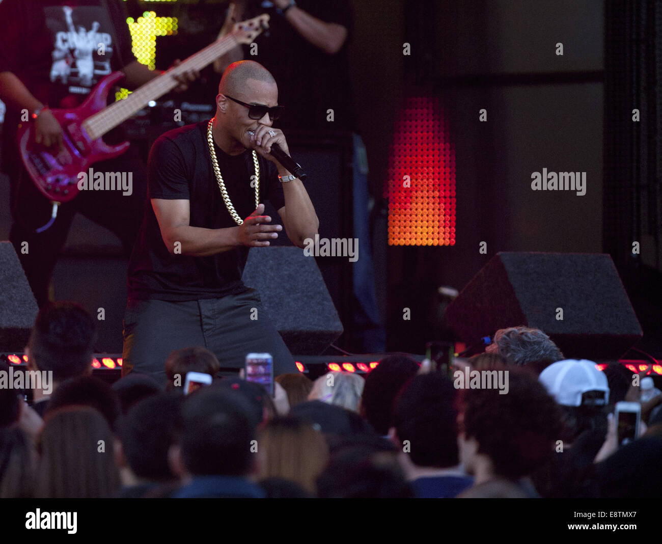 Hollywood, California, USA. 13th Oct, 2014. T.I. played on stage in a ...