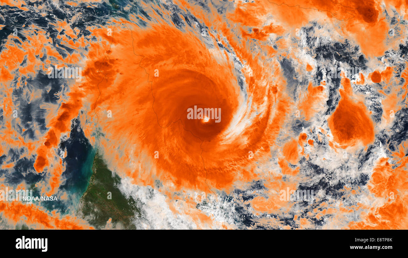 Tropical Cyclone Ita Off-Shore Queensland, Australia Stock Photo - Alamy