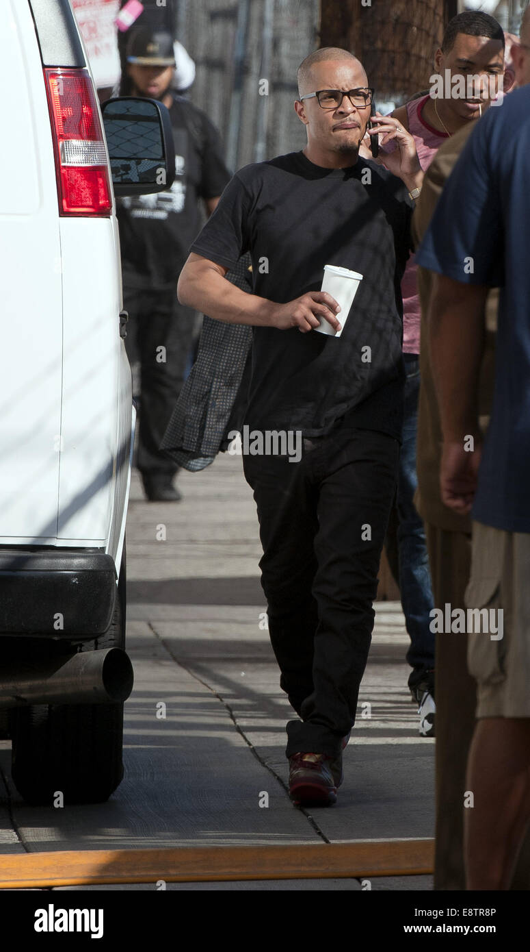 Hollywood, California, USA. 13th Oct, 2014. Rapper T.I arrives early to ...