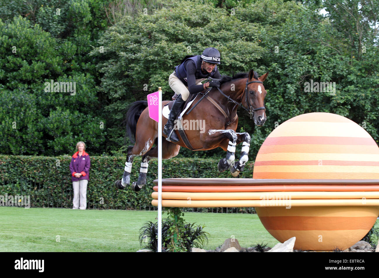Mark Todd on NZB Campino at the London 2012 Olympics Stock Photo - Alamy