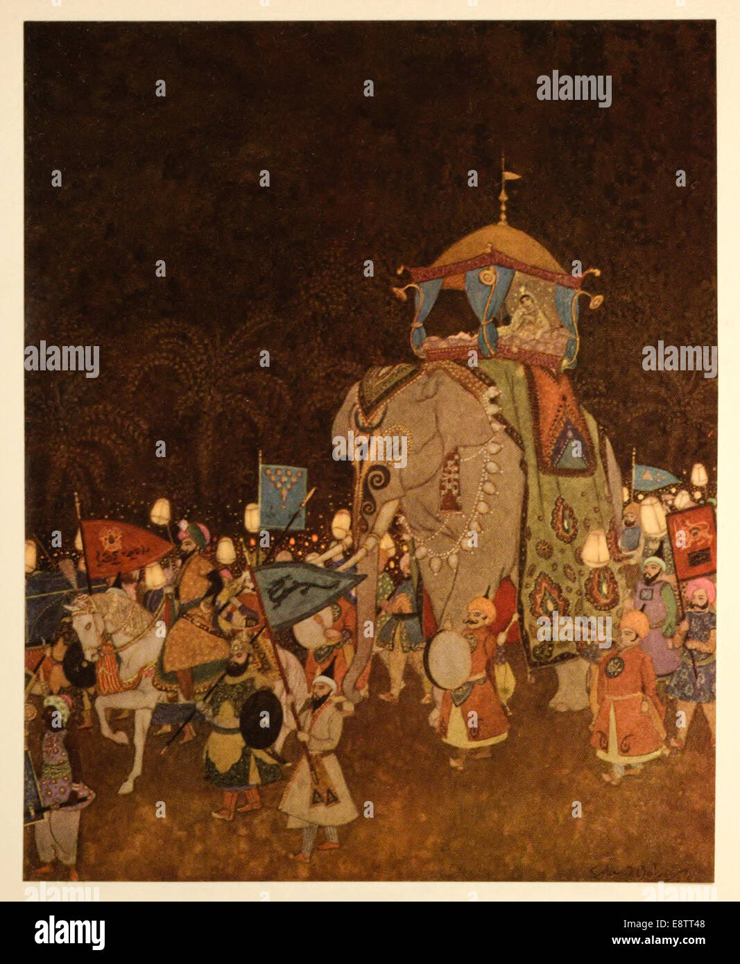 Princess Badoura - Edmund Dulac illustration from ‘Stories from the ...