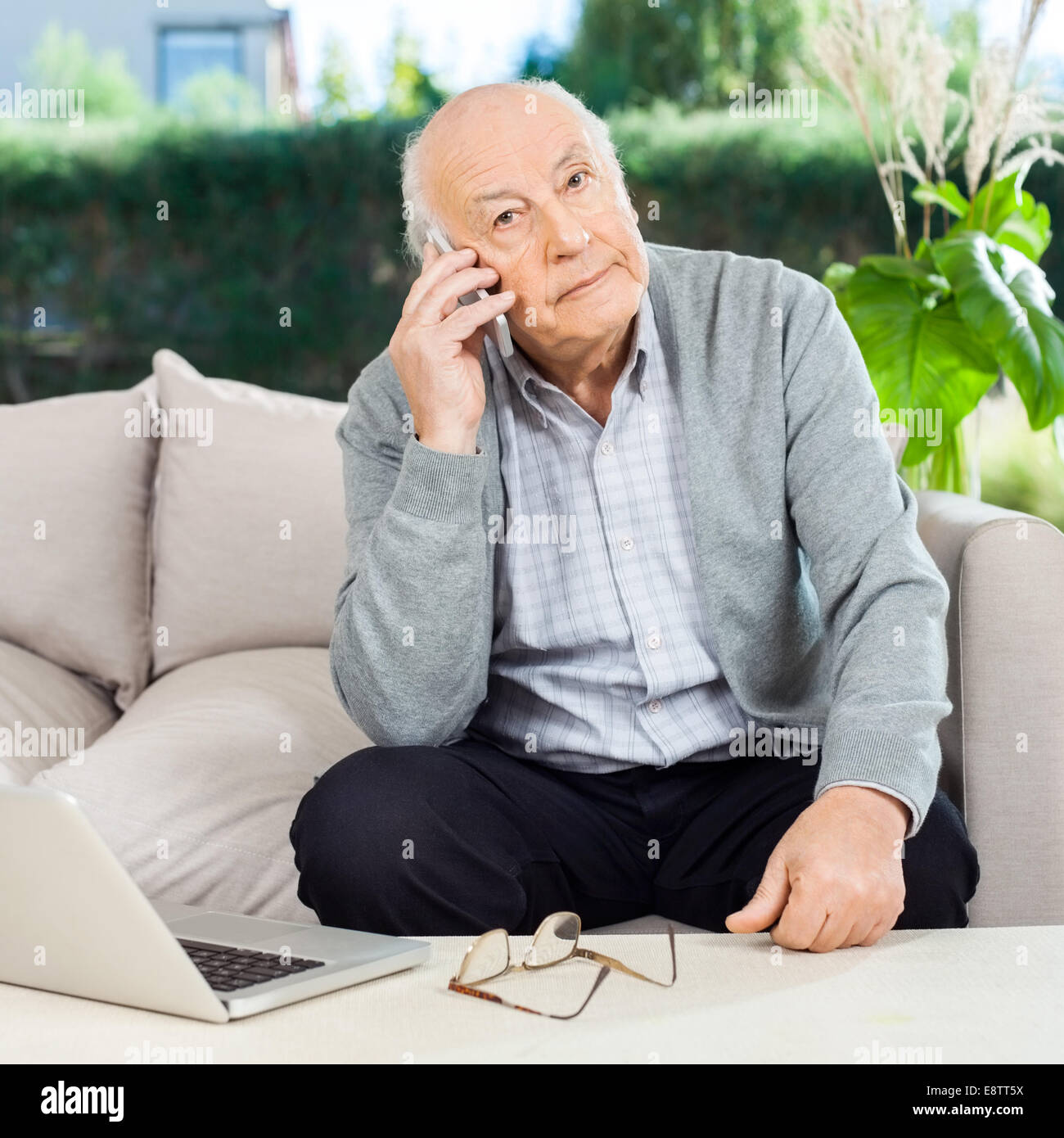 Serious conversation front porch hi-res stock photography and images ...