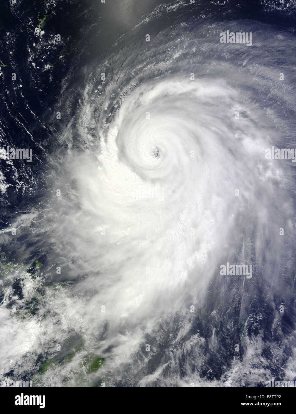 Typhoon Neoguri, a powerful storm, made landfall near Japan. NASA's ...