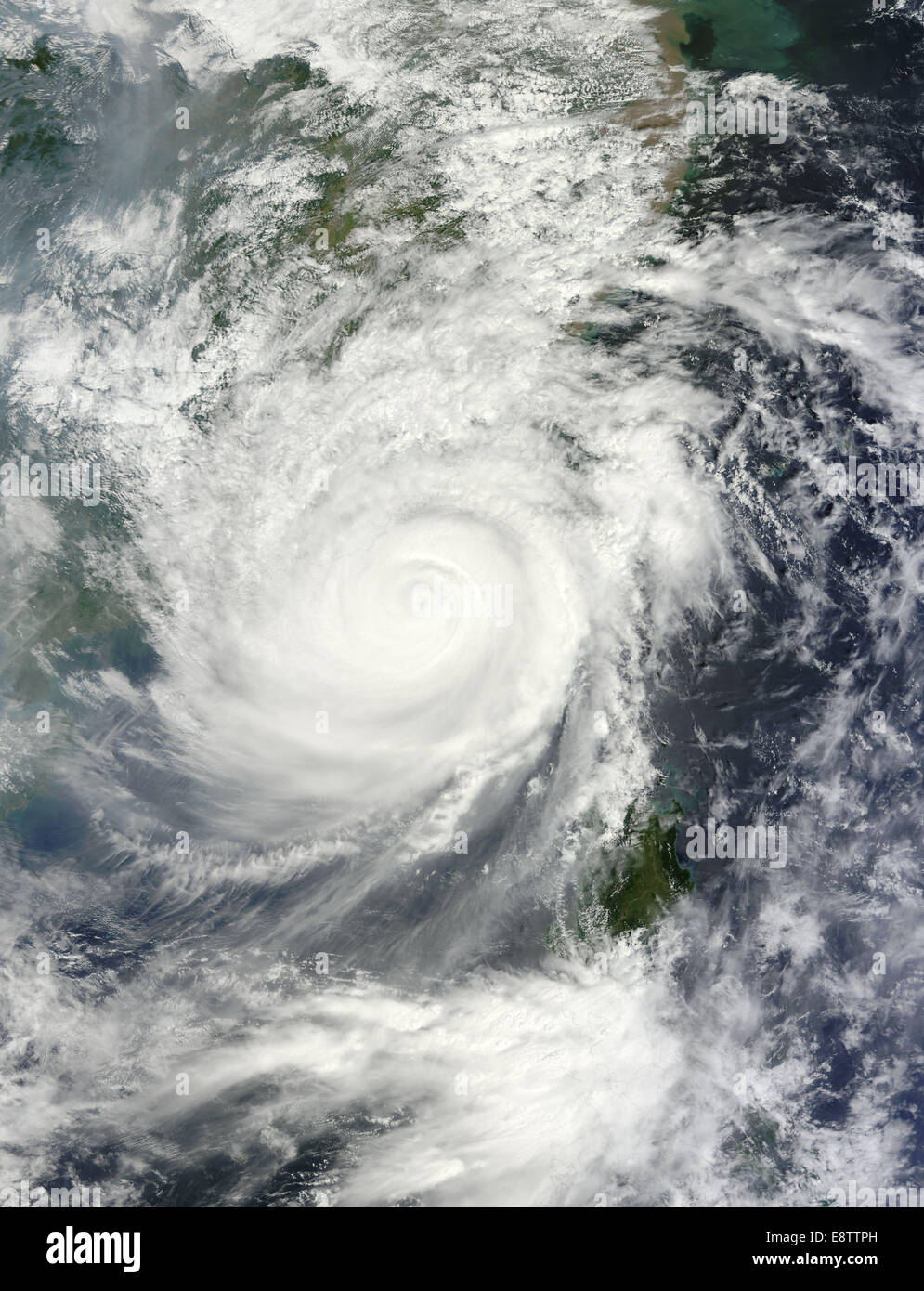 NASA's MODIS instrument aboard the Terra satellite captured an image of ...