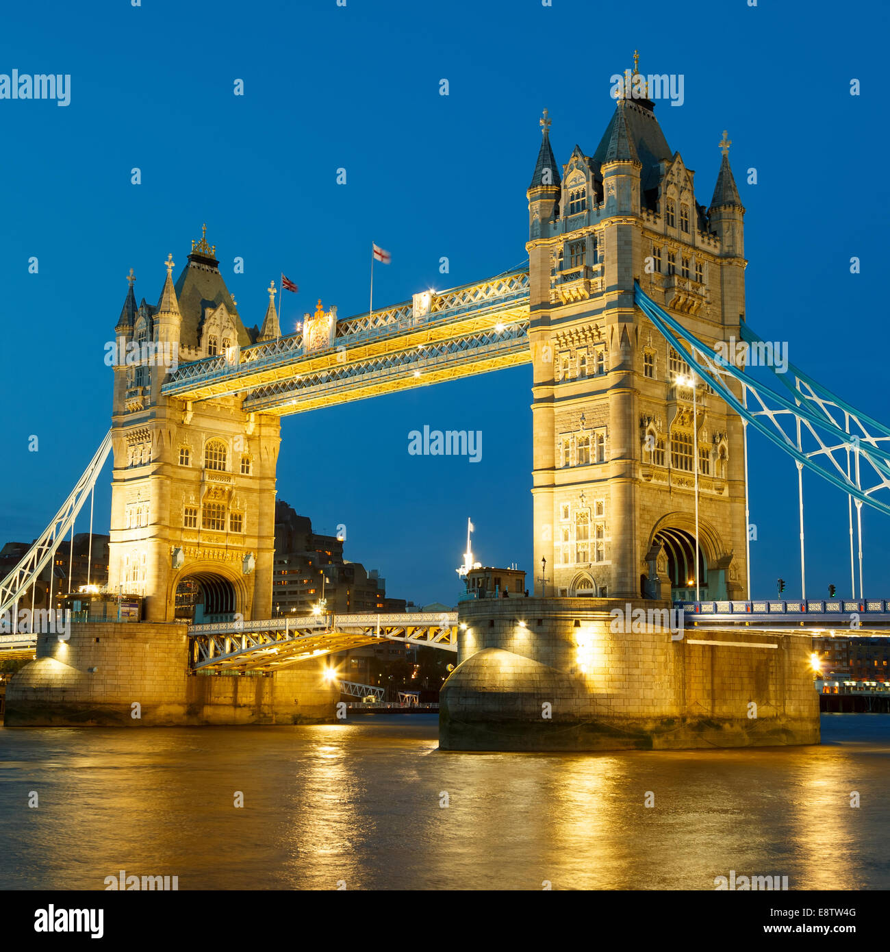 Tower Bridge at night Stock Photo - Alamy