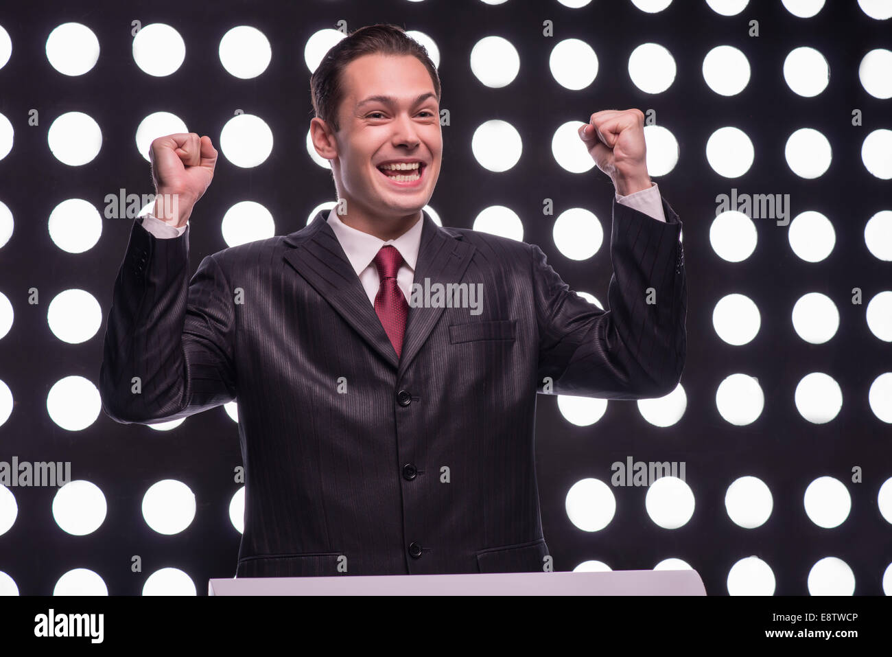 Attractive star tv presenter hi-res stock photography and images - Alamy