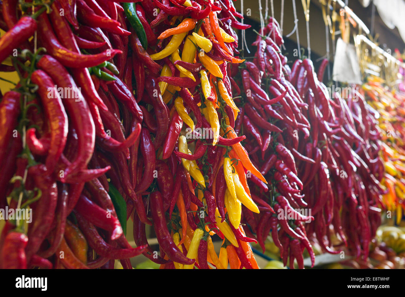 Chilli strings hi-res stock photography and images - Alamy