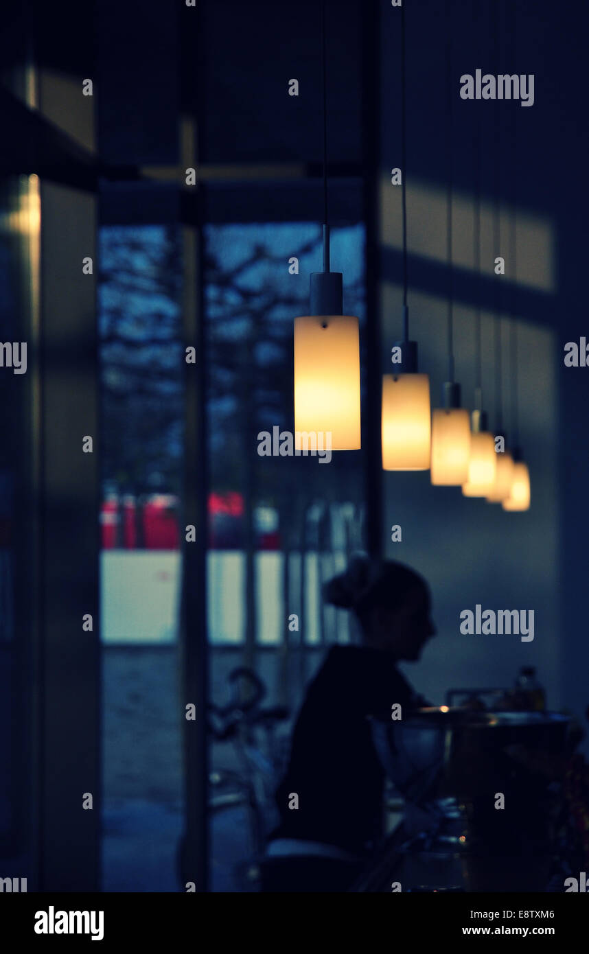 Golden desk lamp hi-res stock photography and images - Alamy