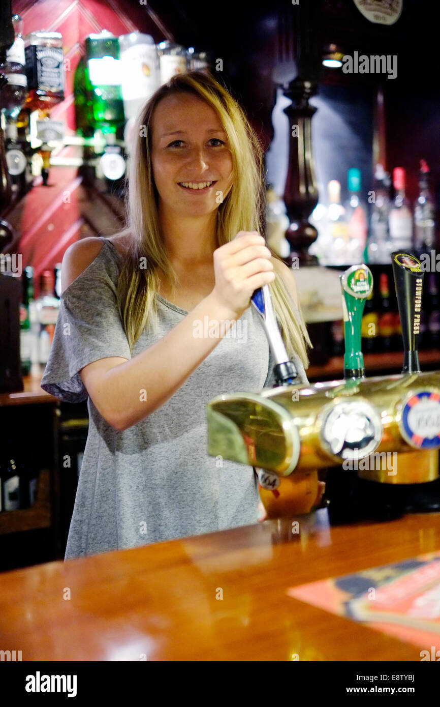 Traditional barmaid hi-res stock photography and images - Alamy