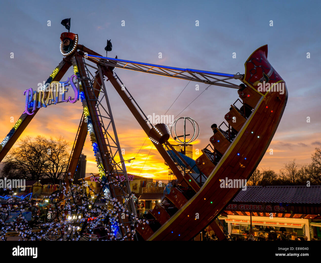Europe, UK, England, London, Winter Wonderland Hyde Park Stock Photo ...