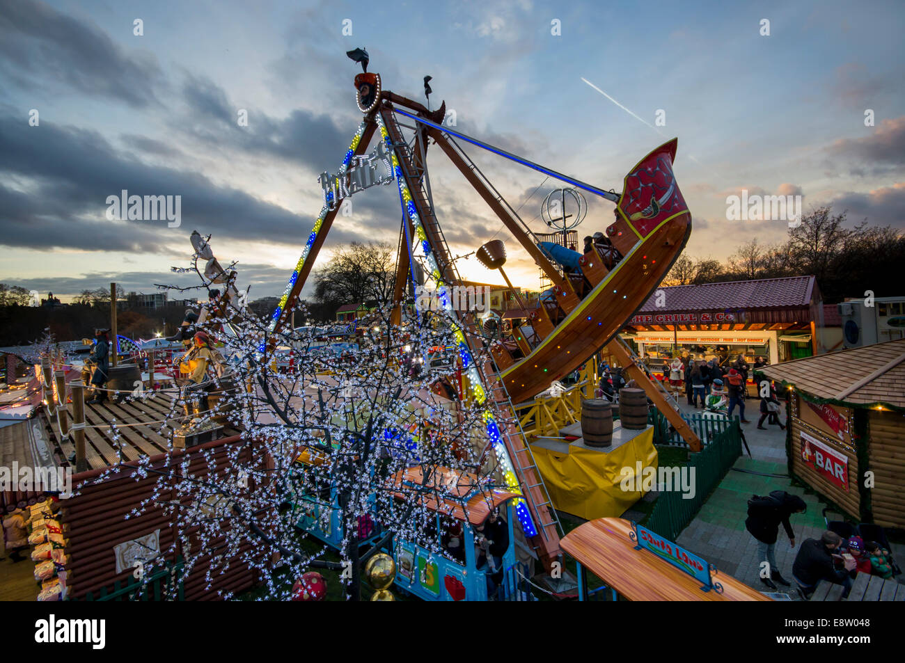 Europe, UK, England, London, Winter Wonderland Hyde Park Stock Photo ...