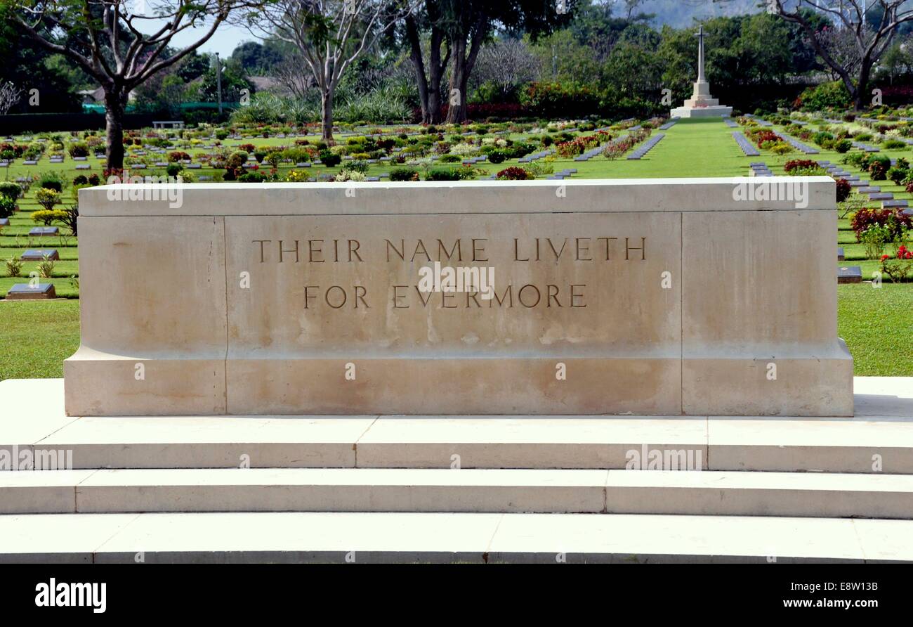 KANCHANABURI, THAILAND: Monument commemorates the lives of the Allied ...