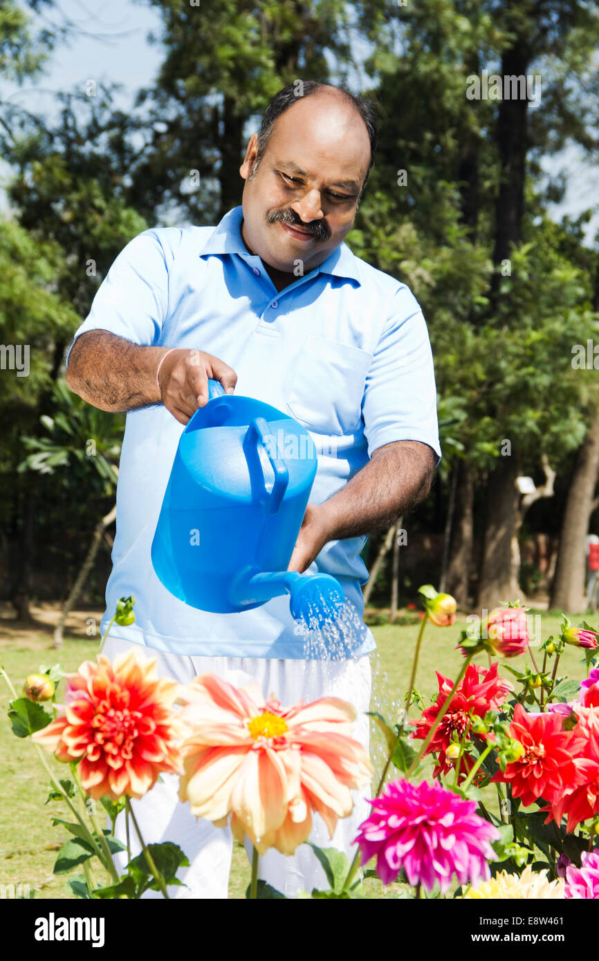 1 Indian Man Spraying Water Stock Photo - Alamy