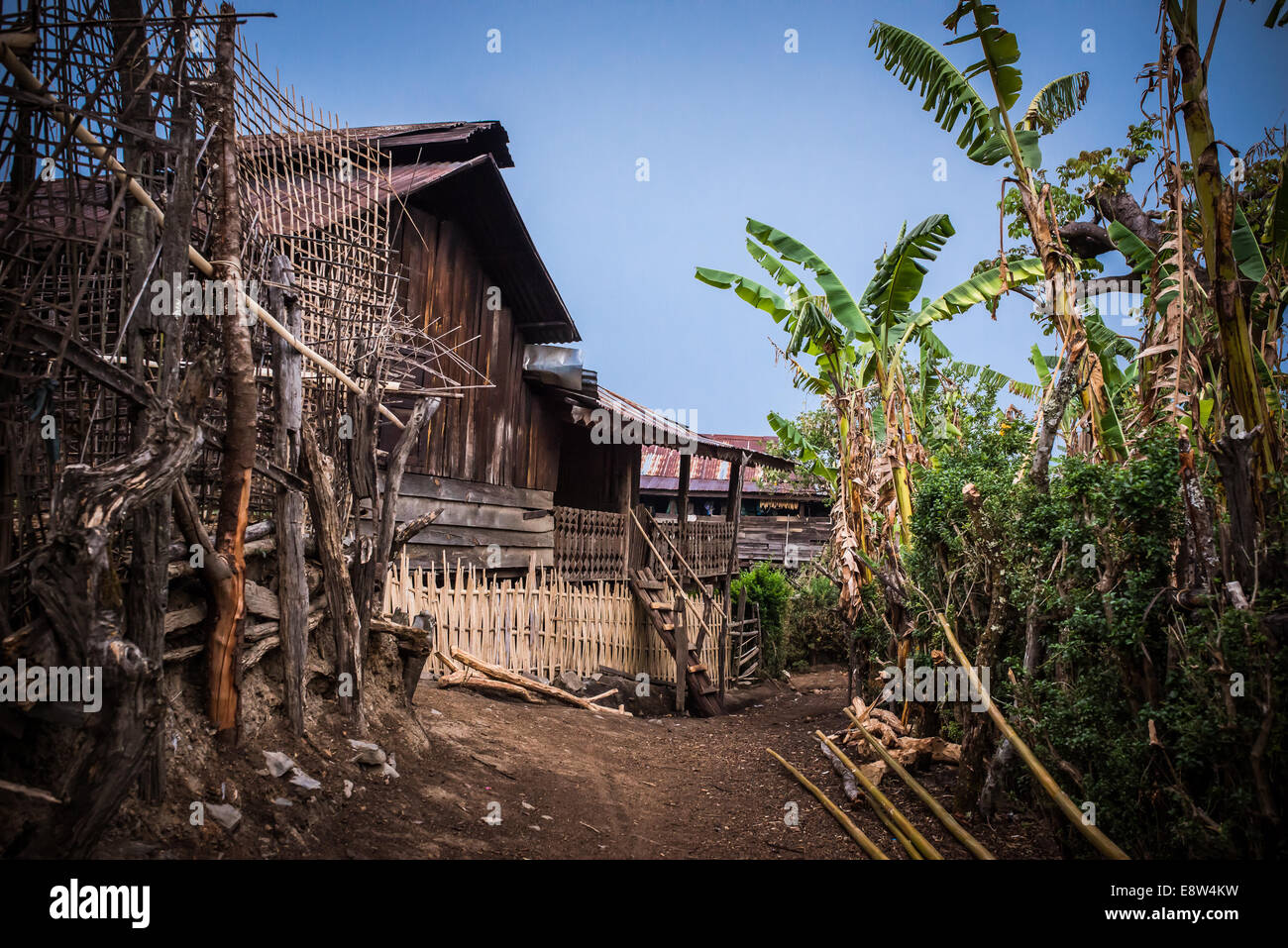 Rural village in northern Myanmar, Burma Stock Photo - Alamy