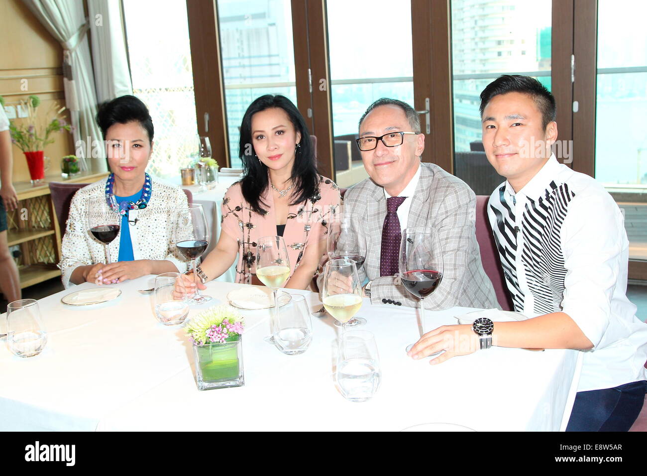 Hong Kong, China. 13th October, 2014. Carina Lau attends her friend ...
