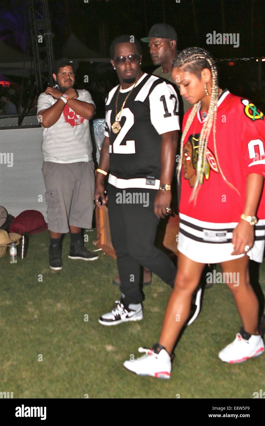 P Diddy enjoys Coachella with friends Featuring: P Diddy Where: Los ...