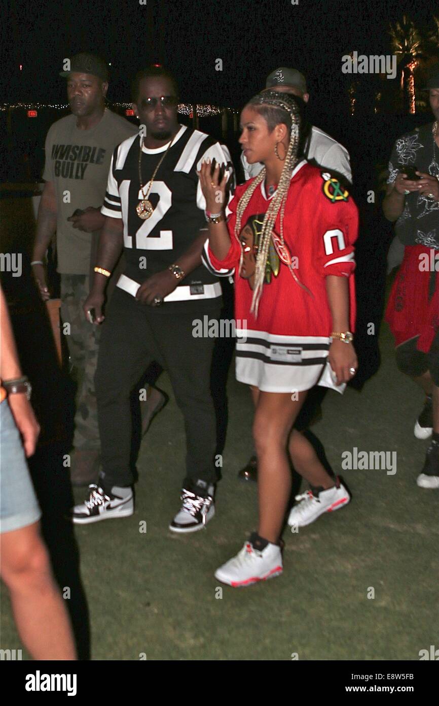P Diddy enjoys Coachella with friends Featuring: P Diddy Where: Los ...