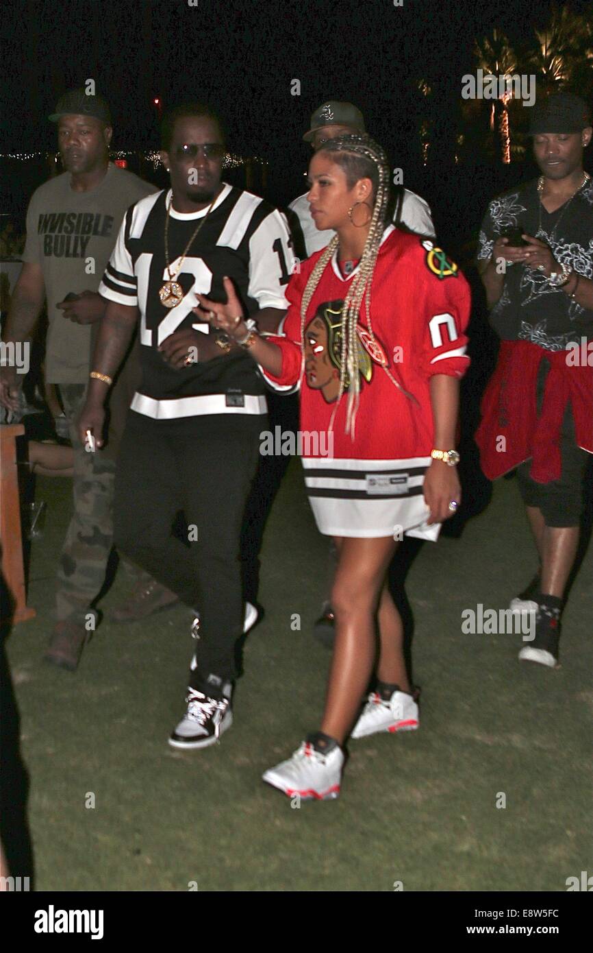 P Diddy enjoys Coachella with friends Featuring: P Diddy Where: Los ...