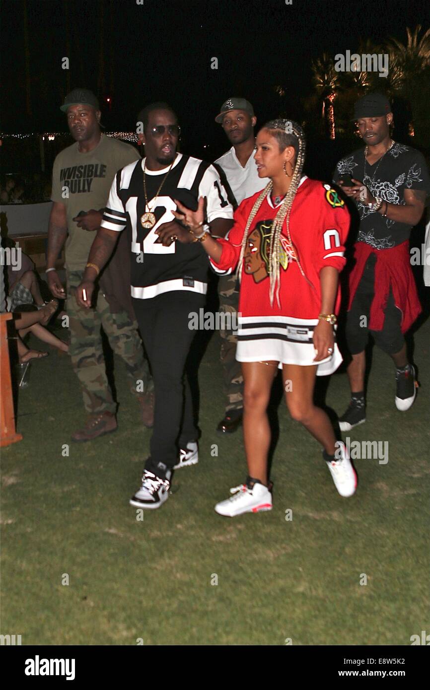 P Diddy enjoys Coachella with friends Featuring: P Diddy Where: Los ...