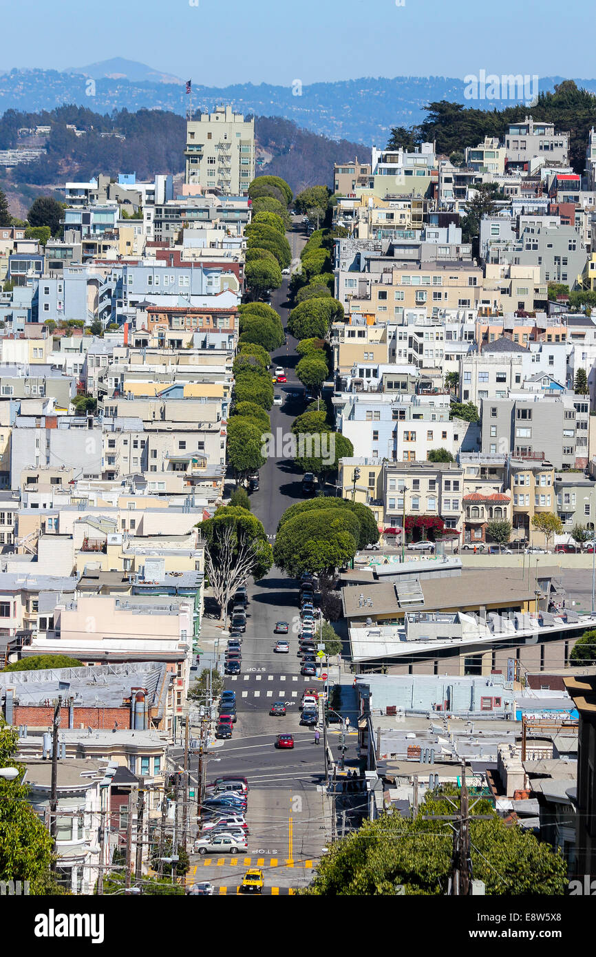 Russian hill san francisco hi-res stock photography and images - Alamy