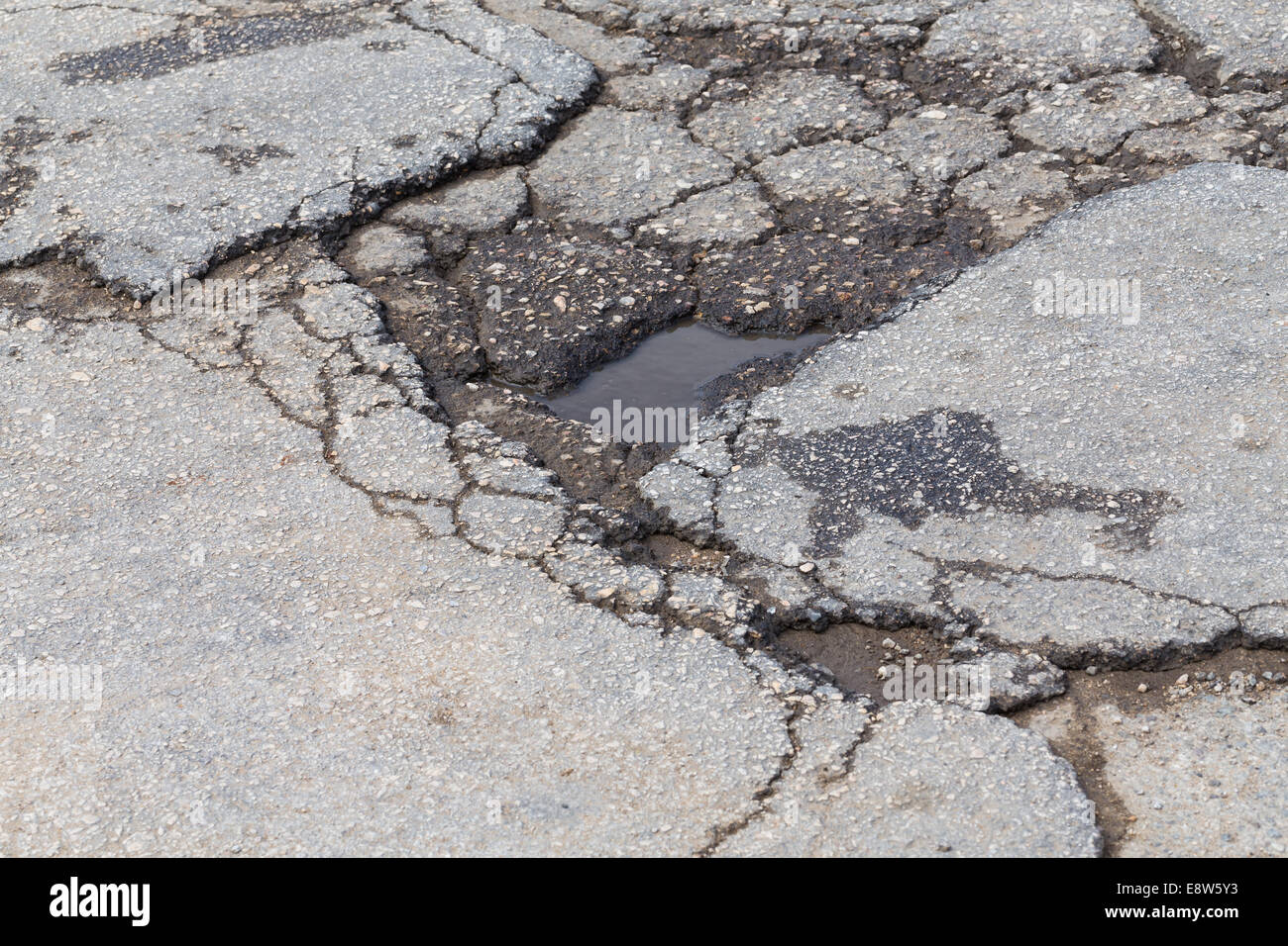 Big hole in the road hi-res stock photography and images - Alamy