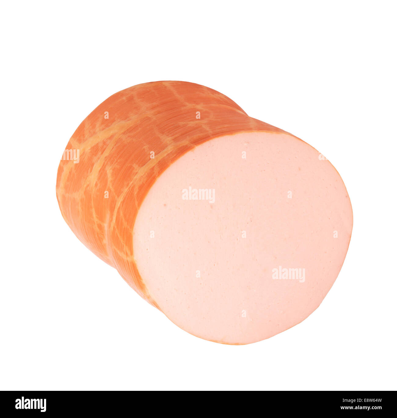 One Sausage Isolated Stock Photo - Alamy