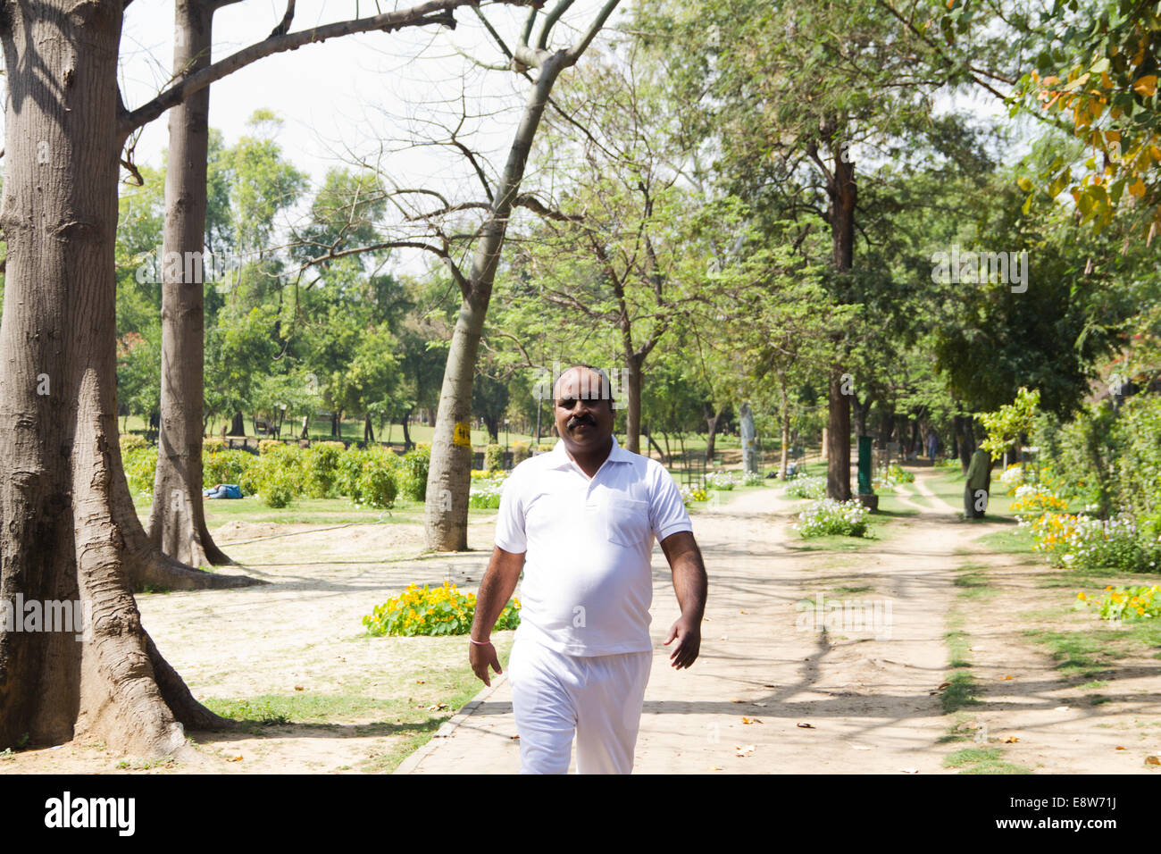 Indian man walking hi-res stock photography and images - Alamy