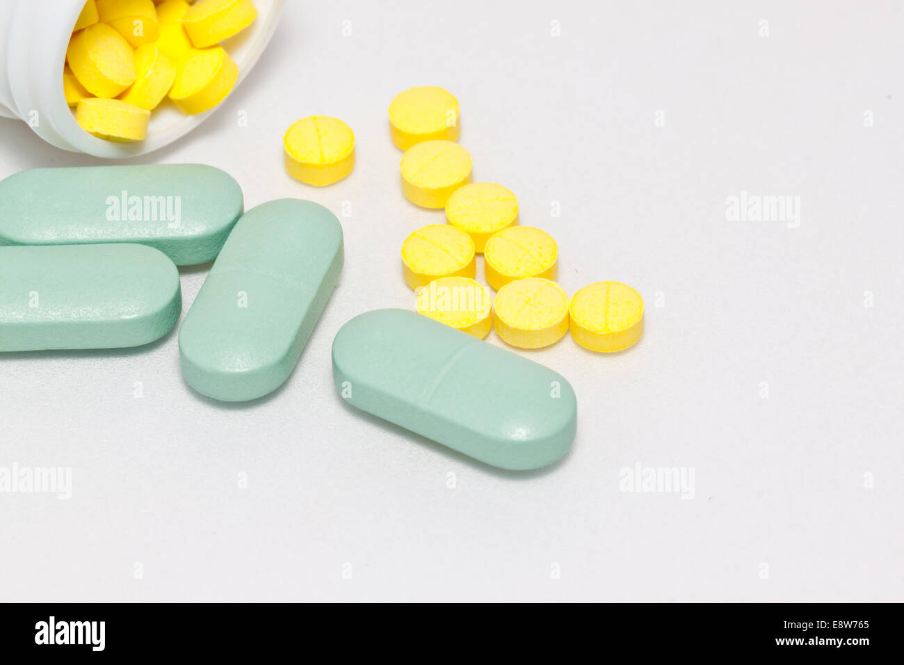 medicine on paper background Stock Photo - Alamy