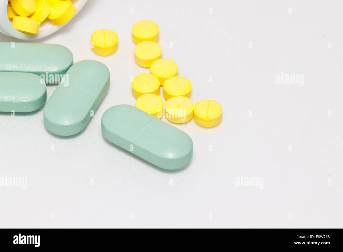 medicine on paper background Stock Photo - Alamy