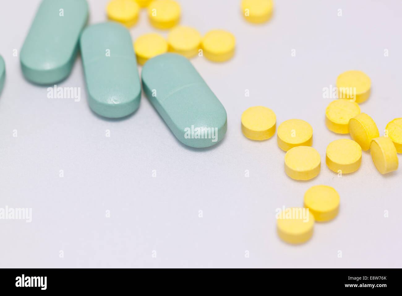 medicine on paper background Stock Photo - Alamy