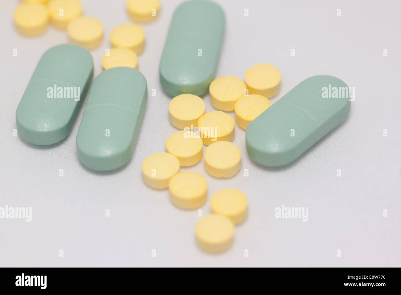 medicine on paper background Stock Photo - Alamy