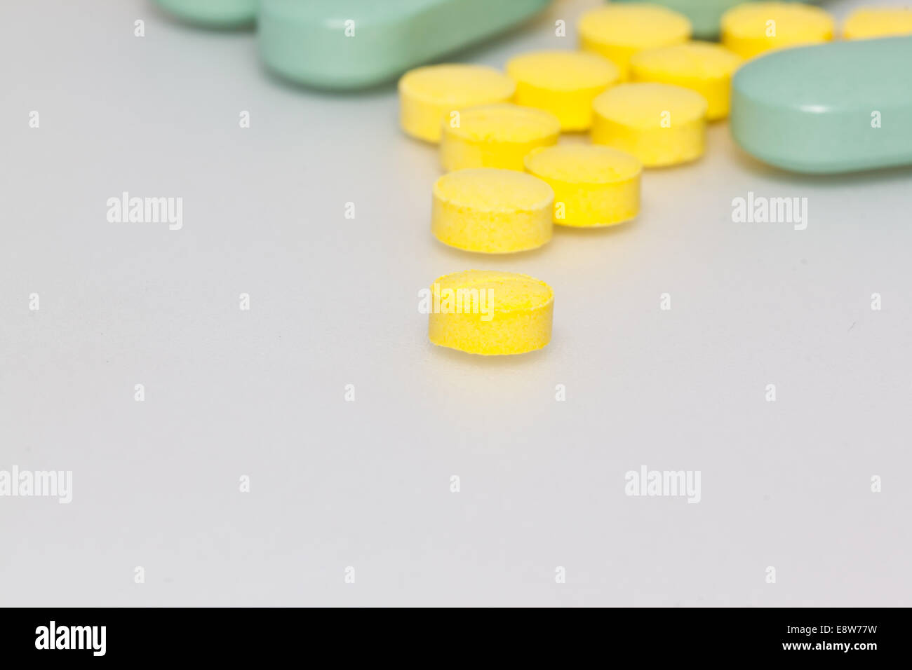 medicine on paper background Stock Photo - Alamy