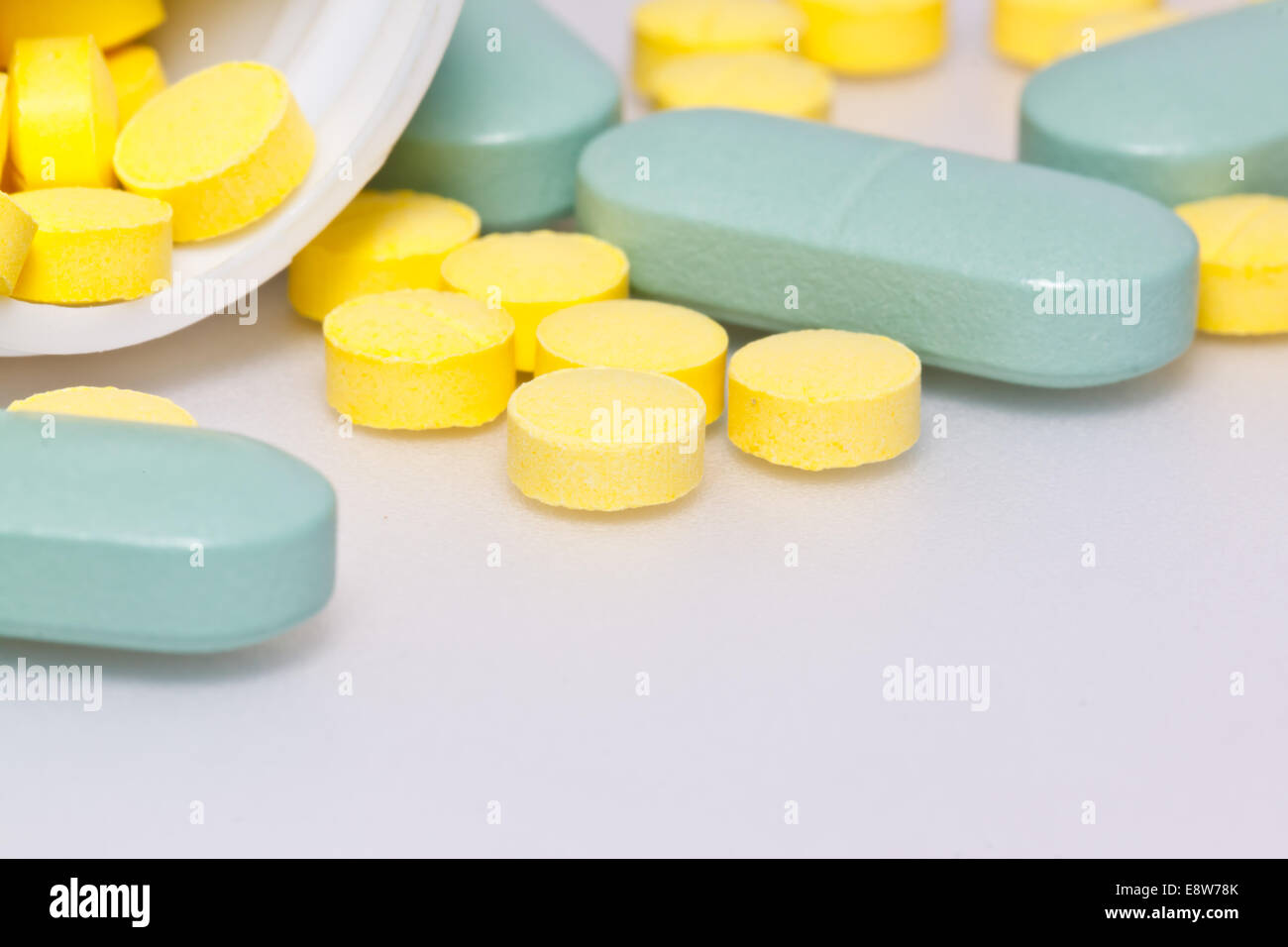 medicine on paper background Stock Photo - Alamy