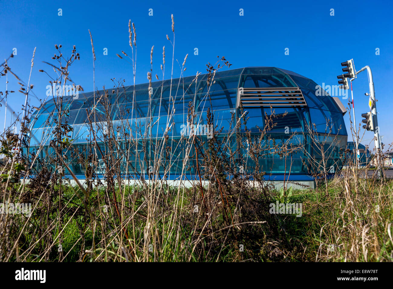 Letnany Metro Station, the last station line C, ending in the fields ...