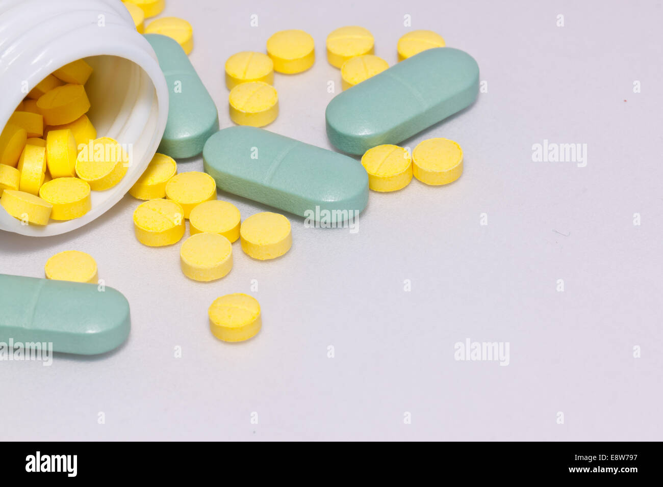 medicine on paper background Stock Photo - Alamy