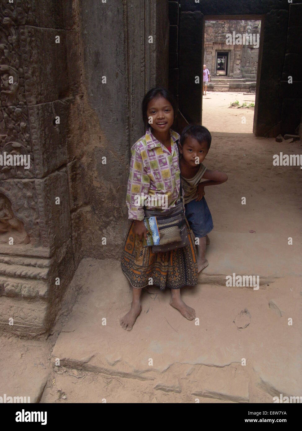 Children,kids life in the ruins,here we are, our life an future Stock ...