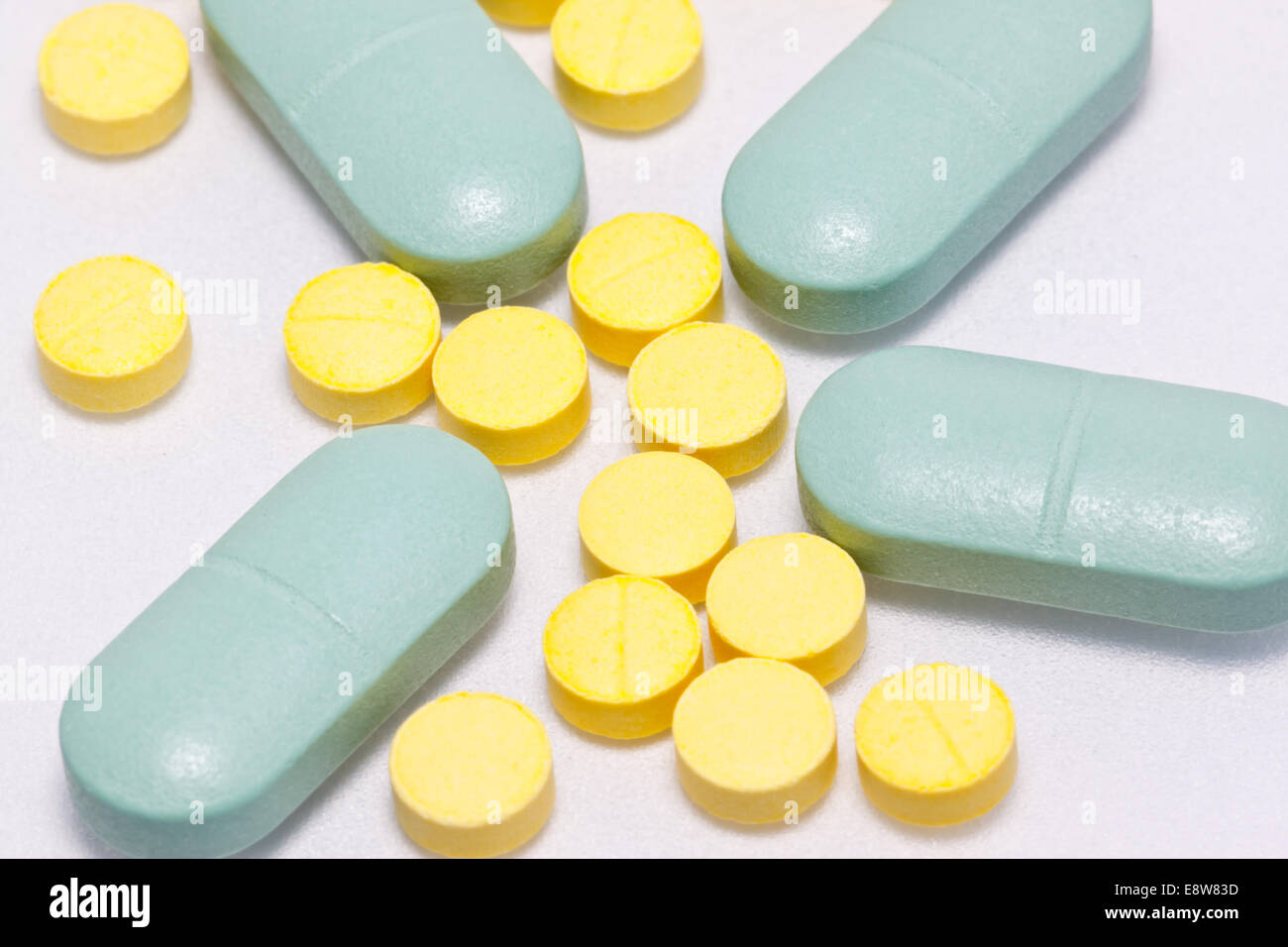 medicine on paper background Stock Photo - Alamy