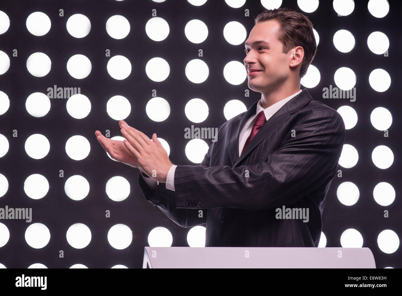 Attractive star tv presenter hi-res stock photography and images - Alamy