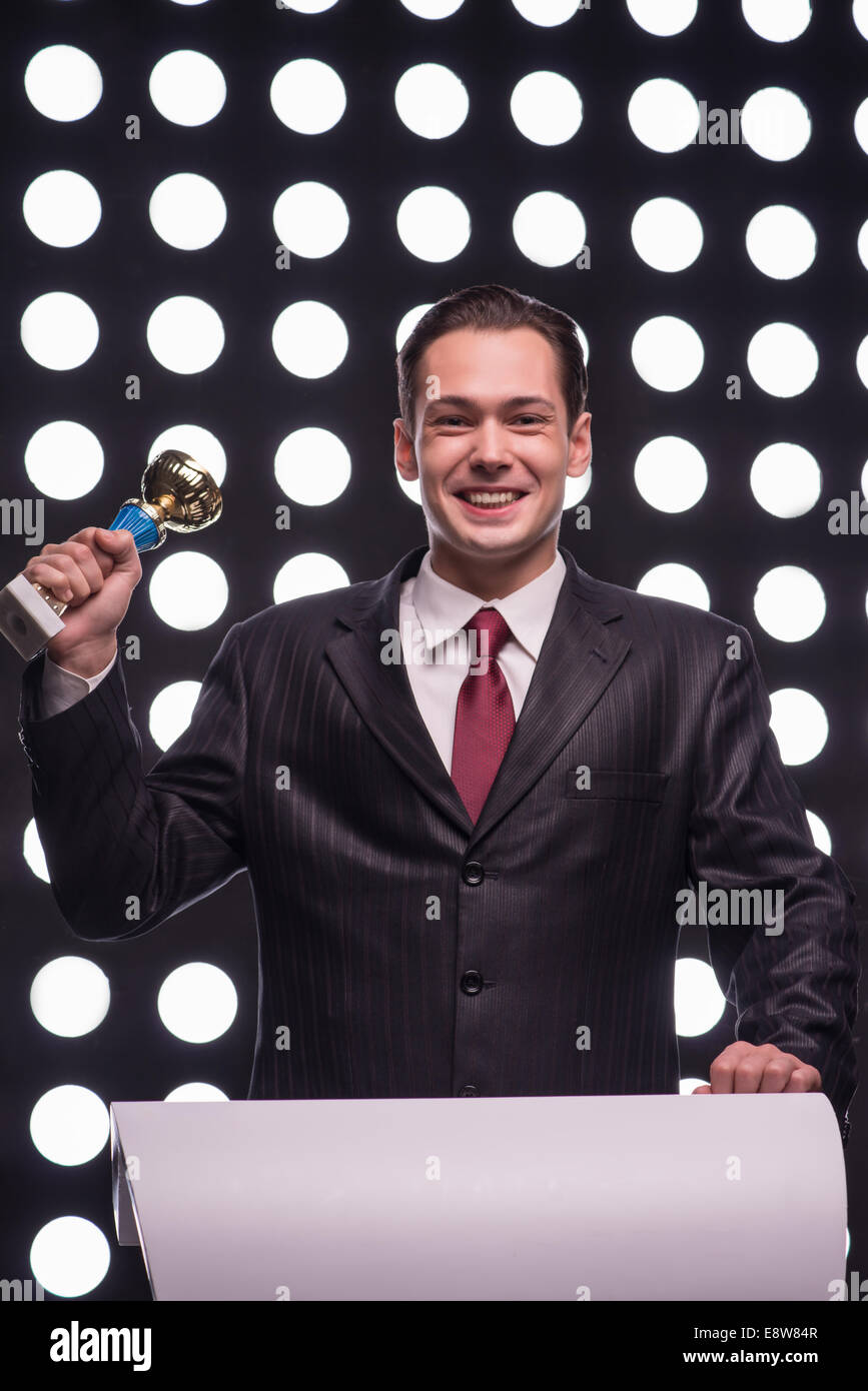 Half length presenter hi-res stock photography and images - Alamy