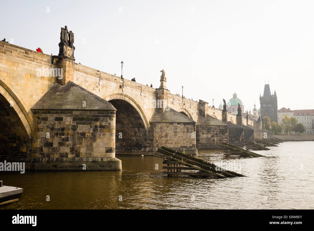 Praha, Karlov most in sunny autumn day Stock Photo - Alamy