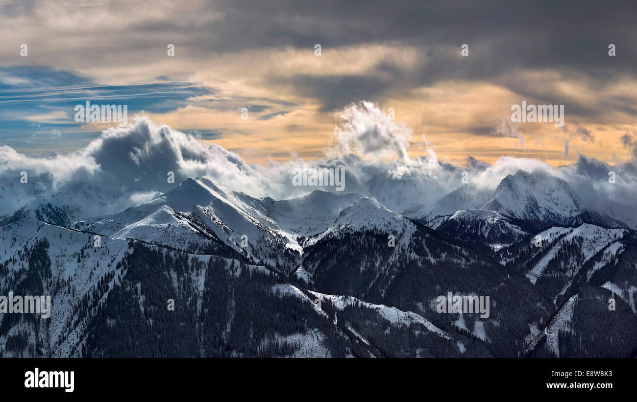 Seckau Alps, Niedere Tauern mountain range, on the left, Himmeleck ...