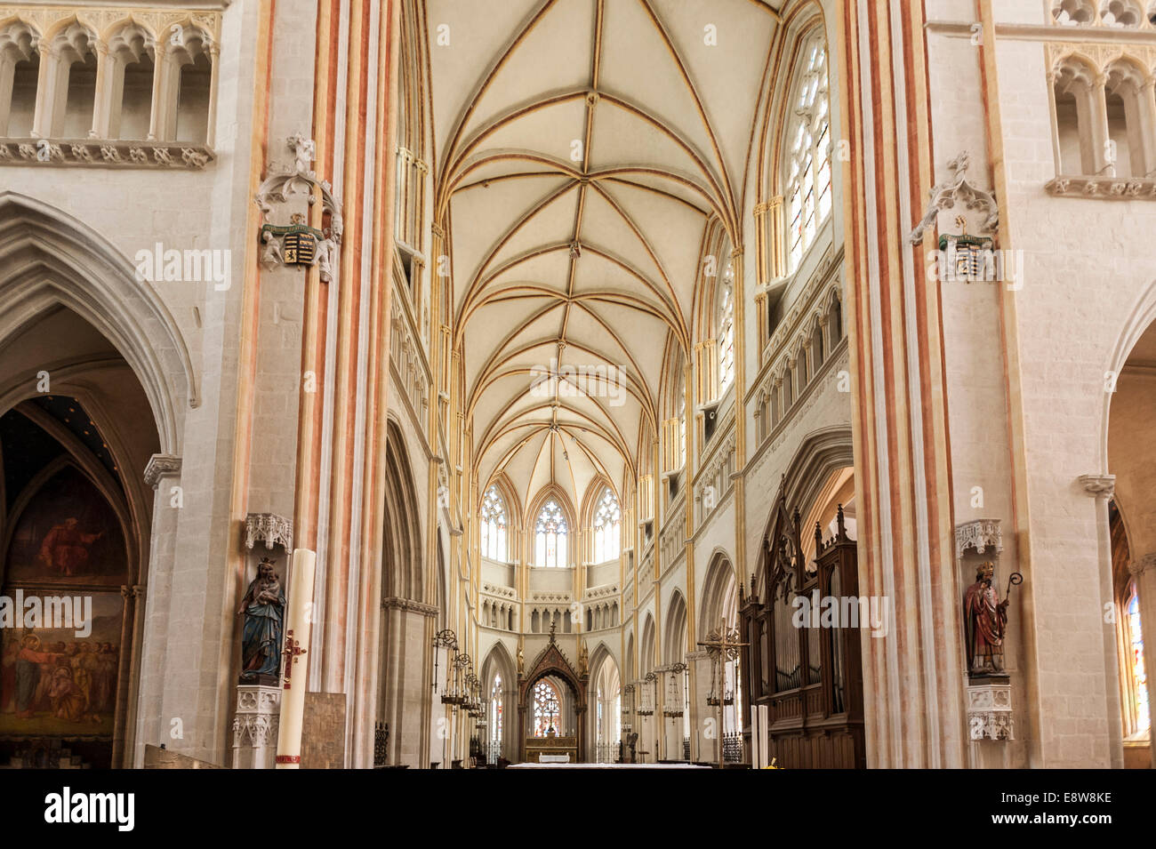 Quimper Cathedral or Cathédrale Saint-Corentin, Quimper, Brittany ...