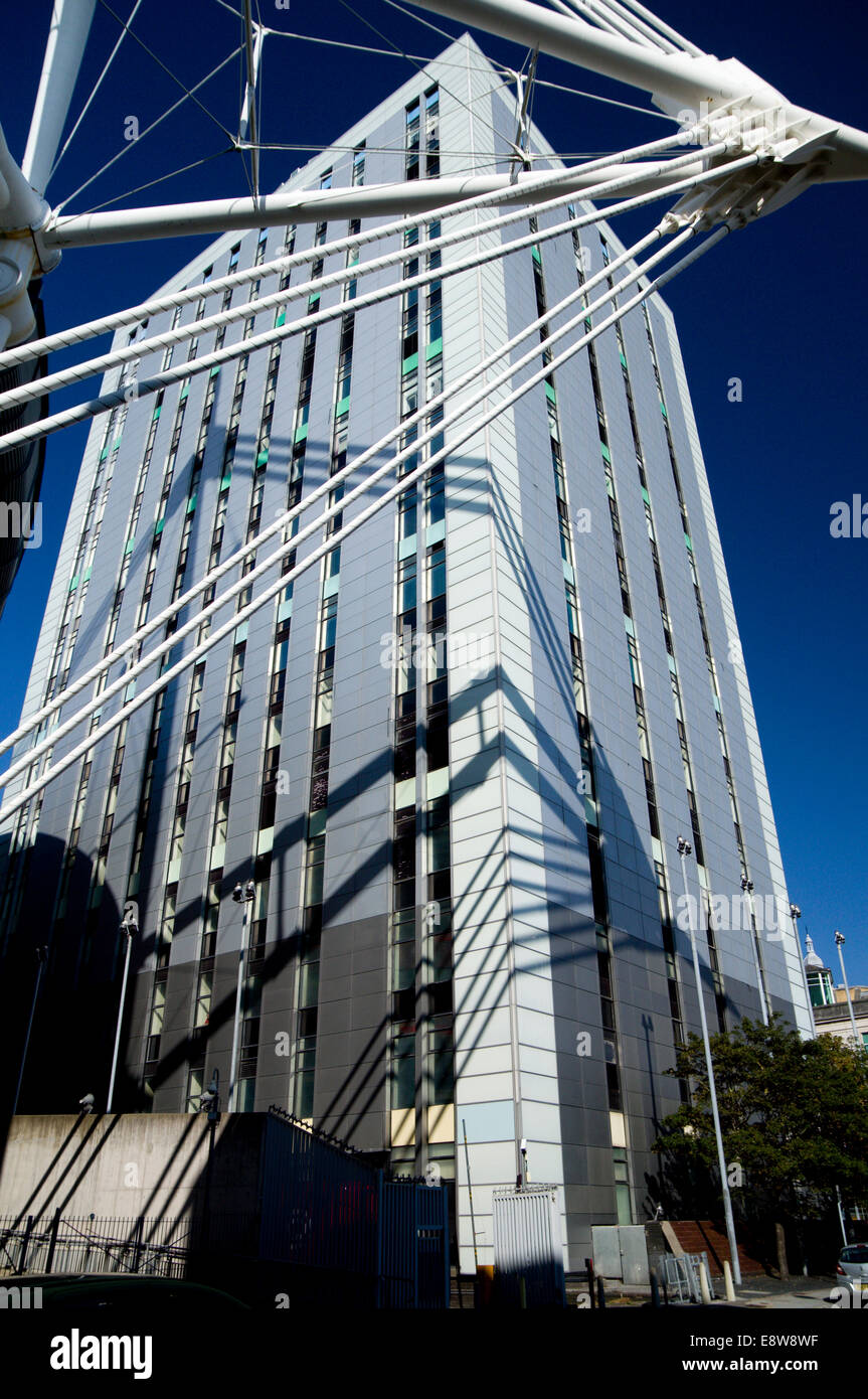 BT building and part of the Millennium Stadium, Cardiff, Wales, UK ...