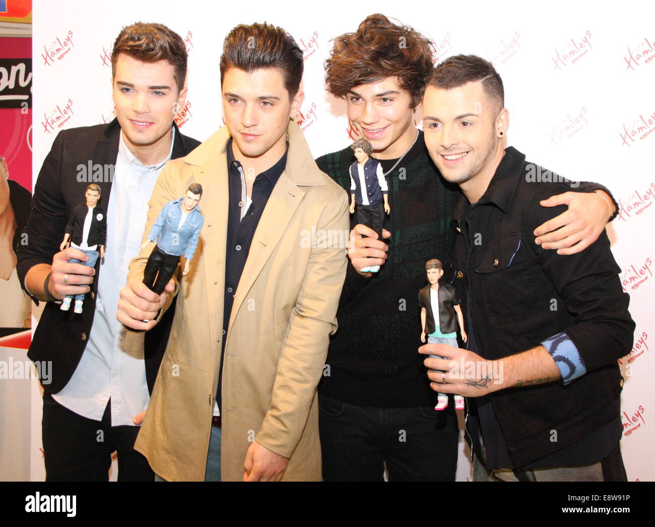 Union J sign their new range of dolls at Hamley's toy store in the ...