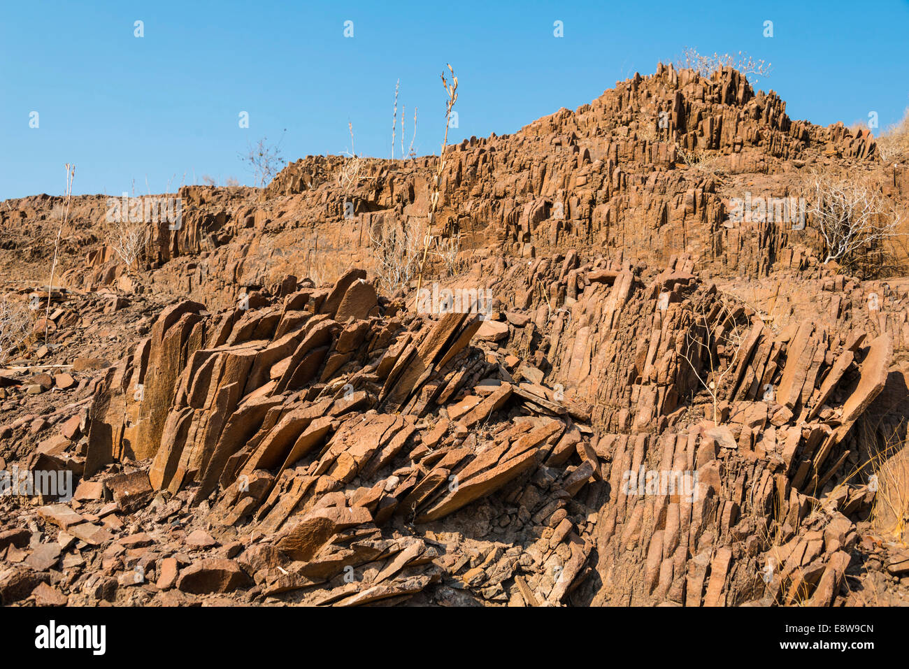 Organ pipes, basalt, Damaraland, Namibia Stock Photo - Alamy