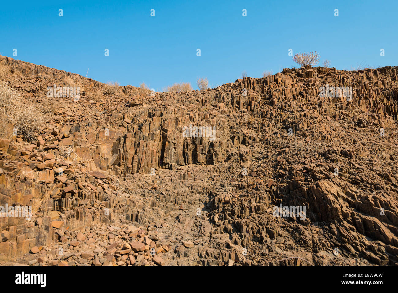 Organ pipes, basalt, Damaraland, Namibia Stock Photo - Alamy