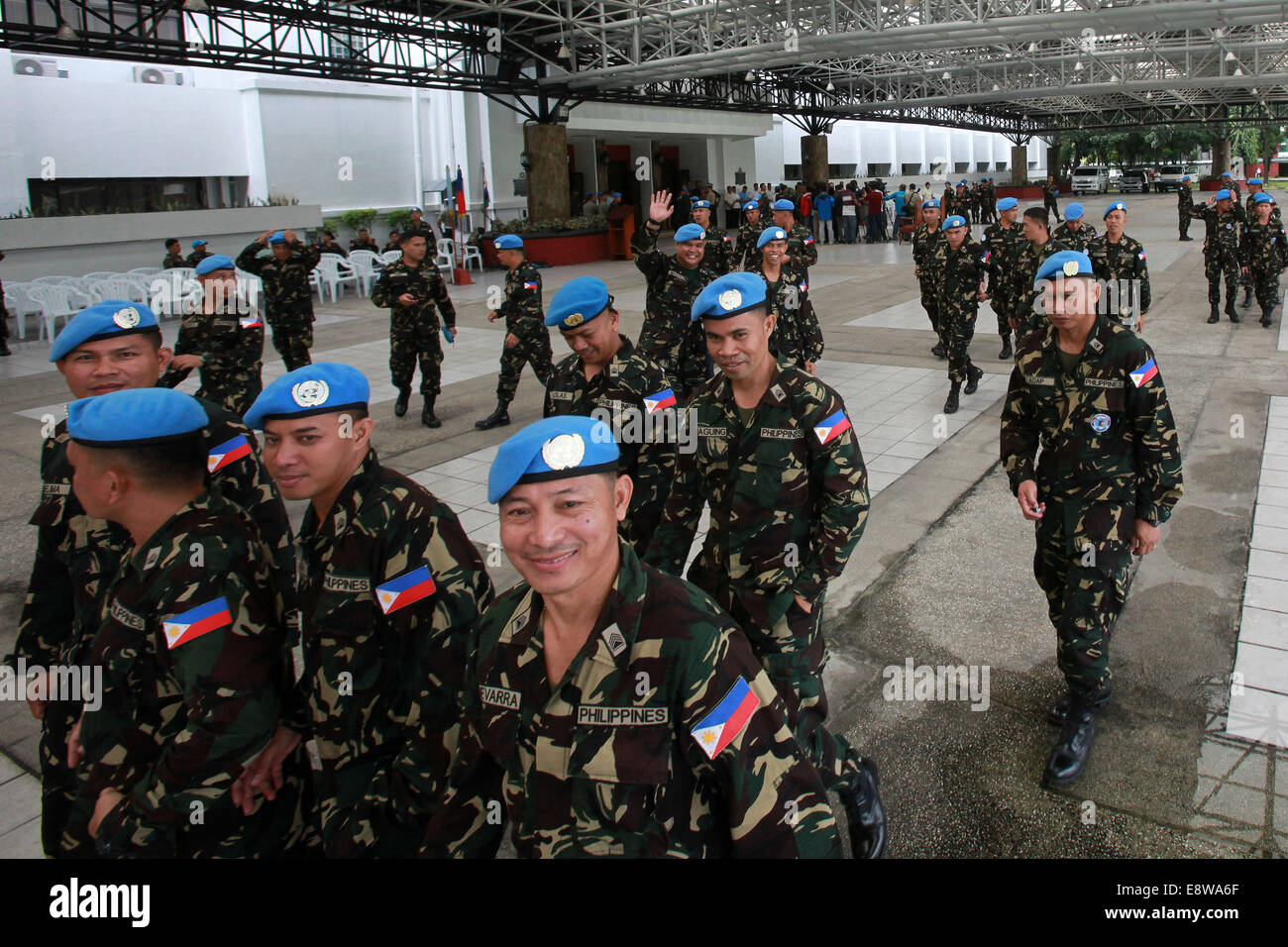 Quezon City, Philippines. 15th Oct, 2014. Members of the 17th ...