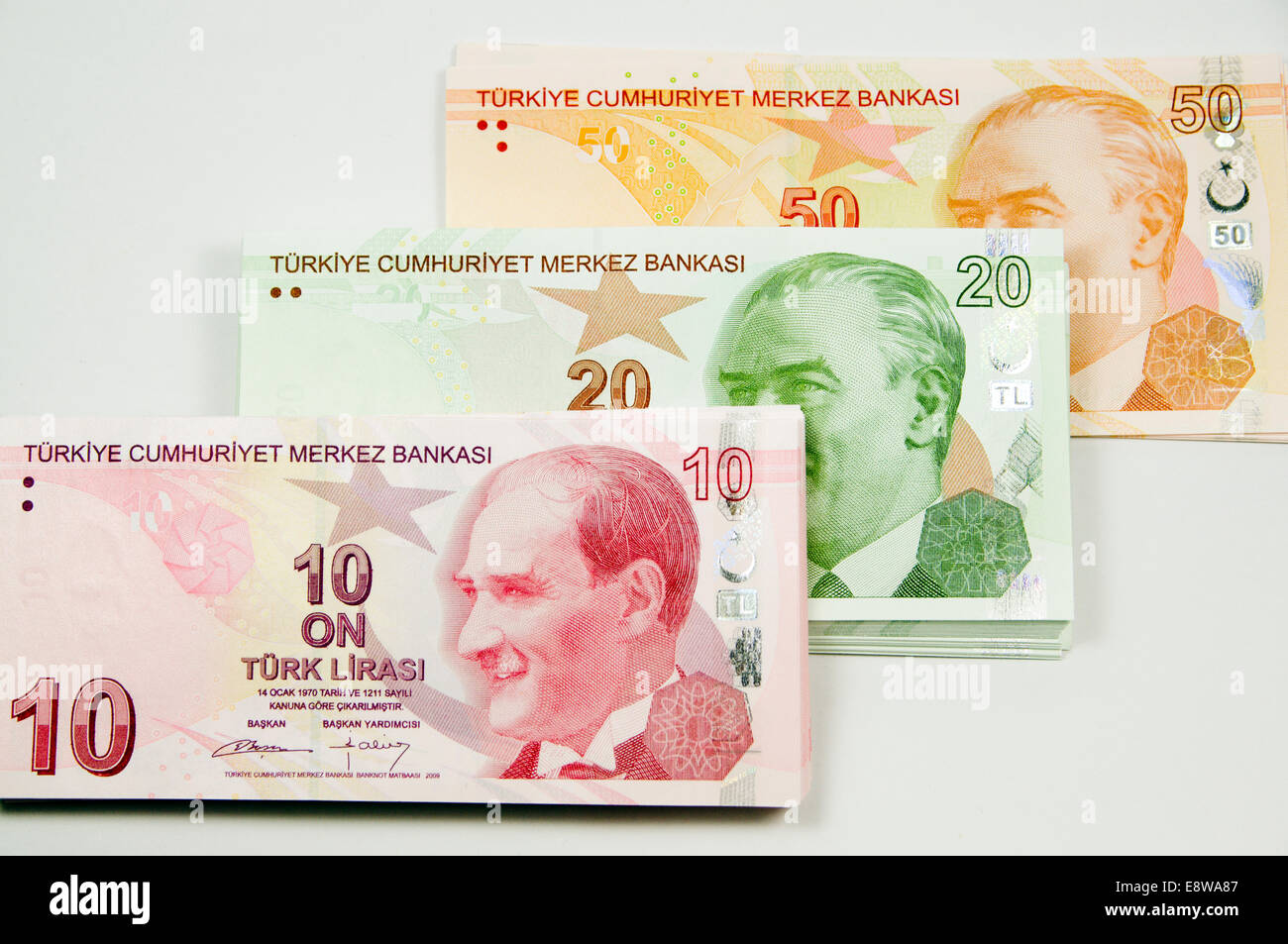 Turkish Lira notes Stock Photo - Alamy